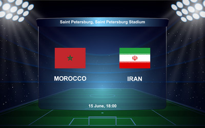 Football soccer match statistics Royalty Free Vector Image