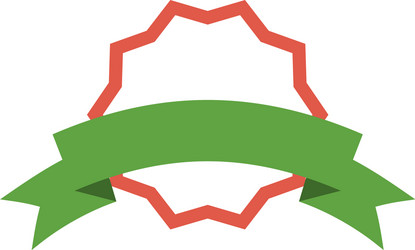 Ribbon isolated icon design Royalty Free Vector Image