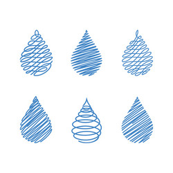Water cycle black and white Royalty Free Vector Image