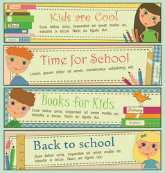 Kids School Banner Vector Images (over 19,000)