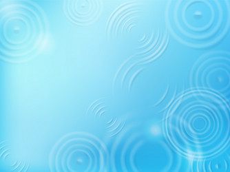 Drops and ripples circular wave on water surface Vector Image