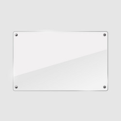 Glass transparent panel Royalty Free Vector Image