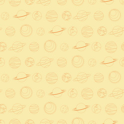 Medieval solar system planets Royalty Free Vector Image