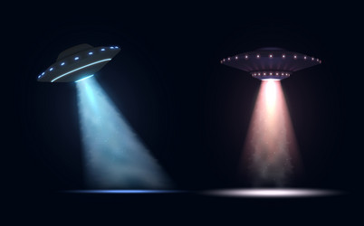 UFO Light Beam Royalty Free Vector Image - VectorStock