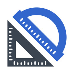 Ruler tools icon Royalty Free Vector Image - VectorStock