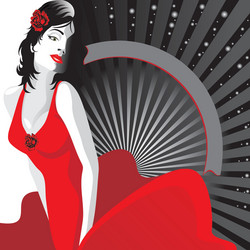 Glamour girl Royalty Free Vector Image - VectorStock