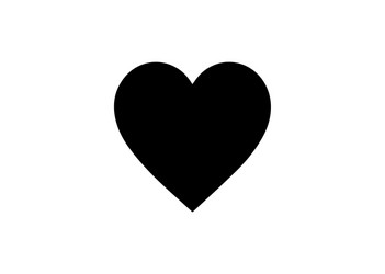 3d black heart realistic render of a black heart Vector Image