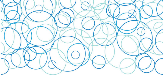 Abstract blue circles vertical border seamless Vector Image
