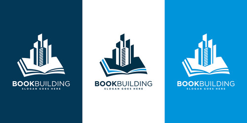 Book logo college student Royalty Free Vector Image
