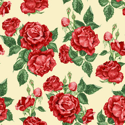 Seamless wallpaper pattern with roses Royalty Free Vector