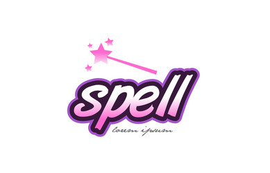 Tricky word text logo icon design concept idea Vector Image