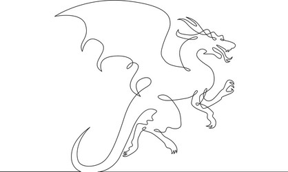 Dragon One Line Vector Images (over 480)