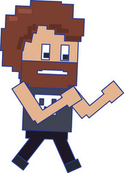 Guy Pixelated Character Vector Images (over 1,400)