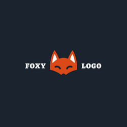 Fox lettering logo Royalty Free Vector Image - VectorStock
