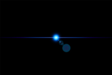 Shape single line light beam spotlight star Vector Image