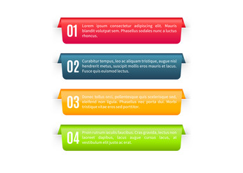 Color banner label layout set Royalty Free Vector Image