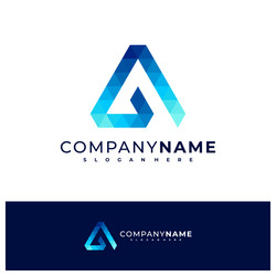 Letter a g logo design creative a g logo Vector Image