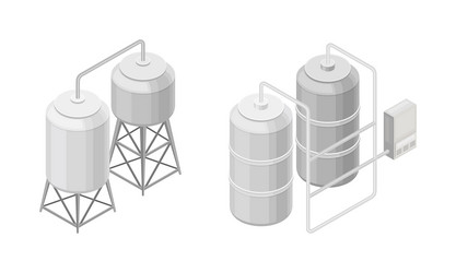 Water purification process with filtration Vector Image