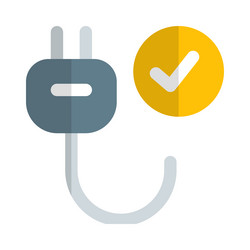 Checklist to verify power cable connections Vector Image