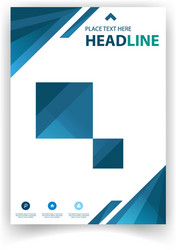 Poster modern business square design template vect