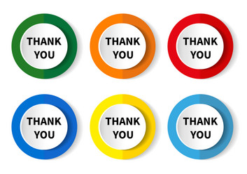 Thank you icon Royalty Free Vector Image - VectorStock