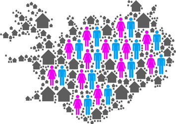 Iceland Population Map Vector Images (37)