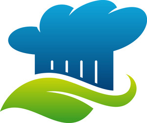 Nature recipe logo template food Royalty Free Vector Image