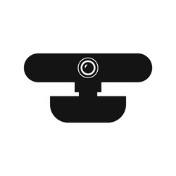 Webcam sign icon template digital black isolated Vector Image