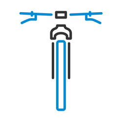 Bike icon front view Royalty Free Vector Image