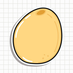 Cute millet sticker character hand drawn cartoon Vector Image