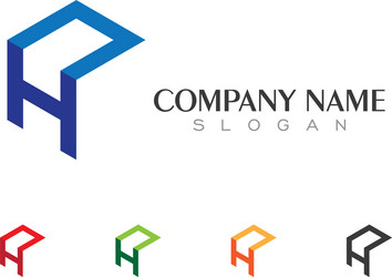 H letter logo design Royalty Free Vector Image