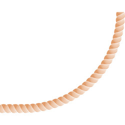 Rope corner border Royalty Free Vector Image - VectorStock