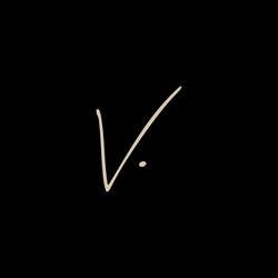 Minimalist letter v logo Royalty Free Vector Image