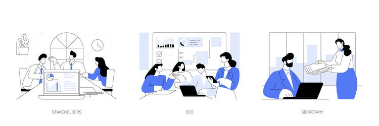 Ceo abstract concept Royalty Free Vector Image