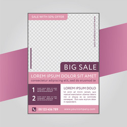 Bright flyer template for advertising and informat