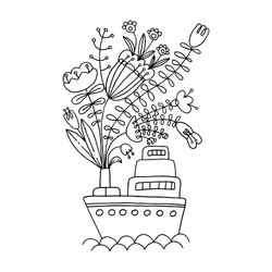 Steamboat Outline Vector Images (over 300)