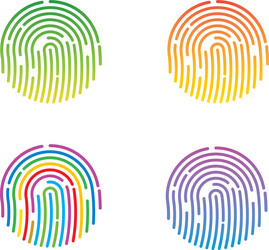 Fingerprint template Royalty Free Vector Image