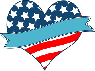 American Flag Heart Shape Vector Images (over 990)