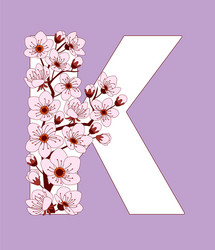 Flower Alphabet Letter K Pattern Vector Images (over 120)