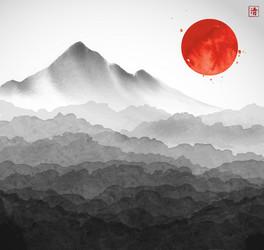 Sun Over Mountains Vector Images (over 410)