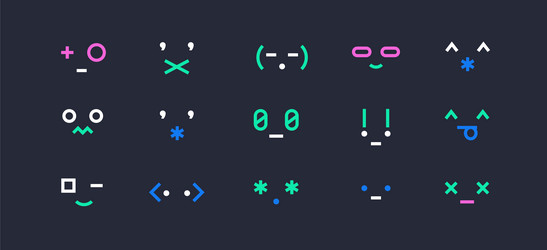 Cartoon Punctuation Face Vector Images (over 100)