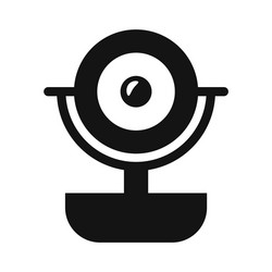 Webcam sign icon template digital black isolated Vector Image