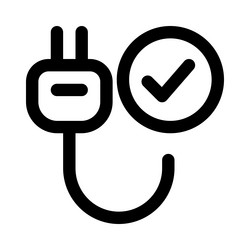Checklist to verify power cable connections Vector Image