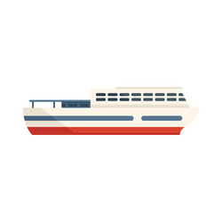 Passenger ferry icon simple river ship Royalty Free Vector