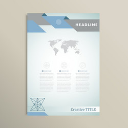 Brochure template a4 format layout home Royalty Free Vector