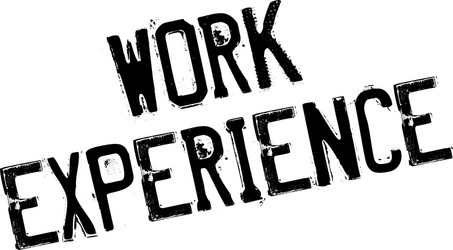 Work experience rubber stamp Royalty Free Vector Image