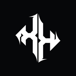 Xk logo monogram abstract infinity shape images Vector Image