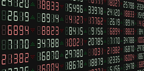 Stock exchange board market index graph charts Vector Image