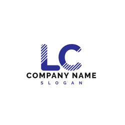 Letter lc logo design template creative modern Vector Image