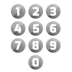 Circles with numbers Royalty Free Vector Image